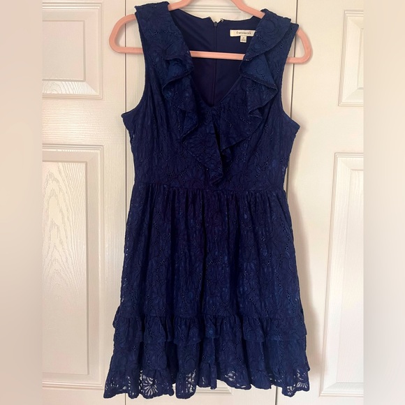 Francesca's Collections | Dresses | Francescas Navy Blue Lace Dress ...